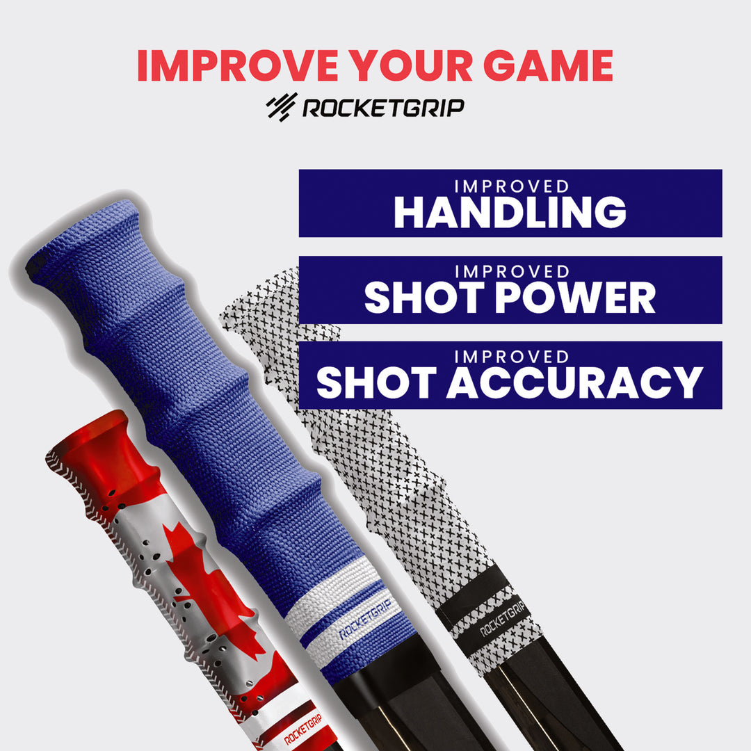 Rubber Hockey Grip Pack (2 grips) | RocketGrip